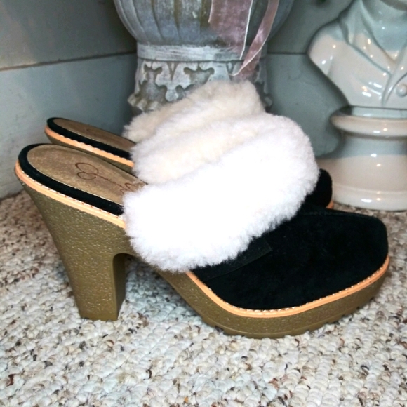 Jessica Simpson | Shoes | Vintage Y2k Jessica Simpson Black Suede Real ...